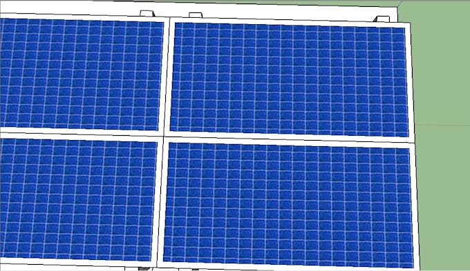 Design solar panels 3d, solar structures, autocad 2d design, by ...