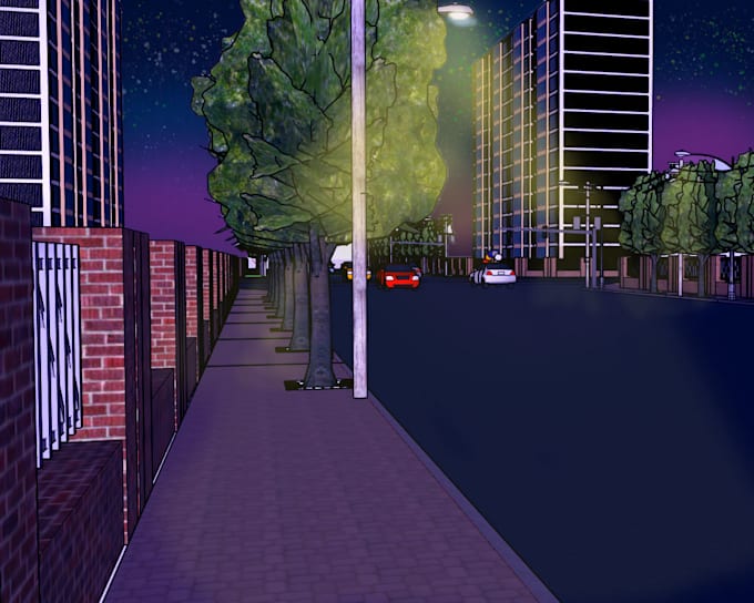 Create comic webtoon style background by Xluca6 | Fiverr