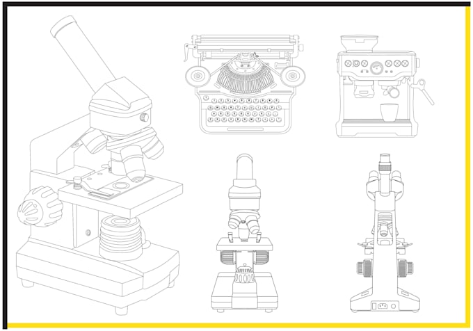 Detailed line art of any product, food, sketch by Kanchanabs | Fiverr