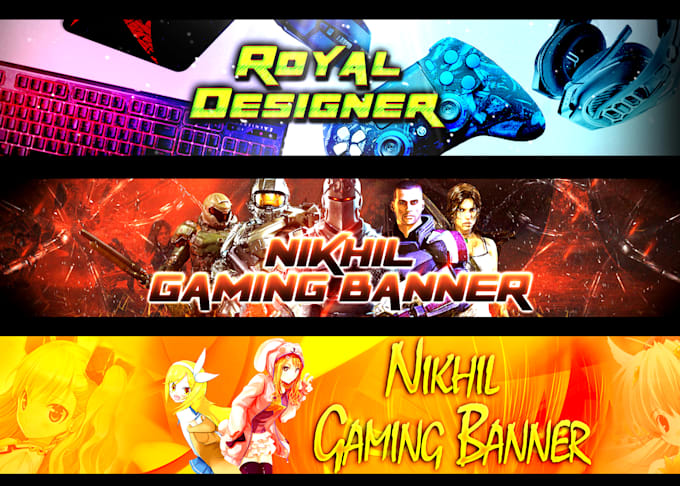 Design an eye catching youtube banner and profile by Royal_designer ...