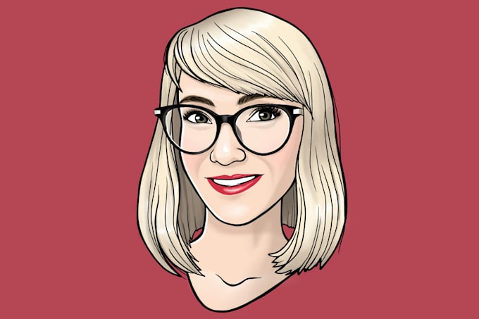 Draw a realistic cartoon portrait by Martaskorka | Fiverr