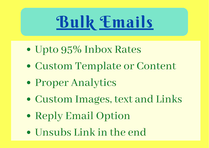 Do email marketing email blast or send bulk emails by E_blast | Fiverr