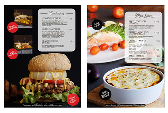 Create a visually appealing menu for your restaurant or café by ...