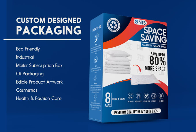 Design clean box packaging design with mockup by Asahab | Fiverr