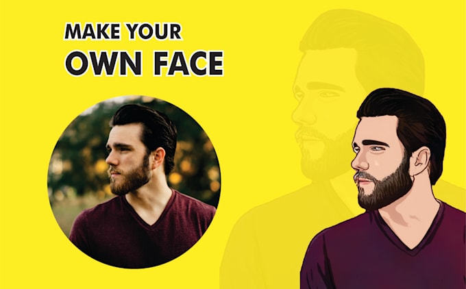 Design your own face into a logo cartoon by Mejikunizama | Fiverr