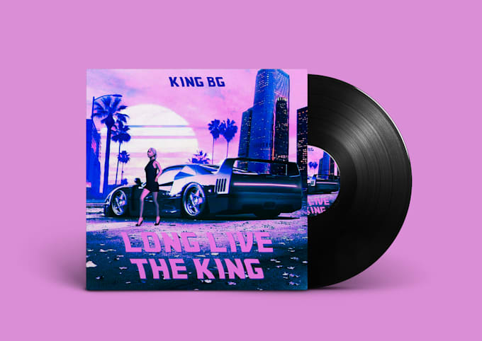 Design catchy 80s retro synthwave album cover single cover art by Need ...