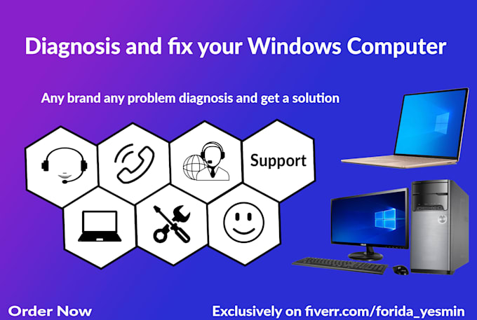 Fix your windows desktop or laptop computer problem remotely by Forida ...