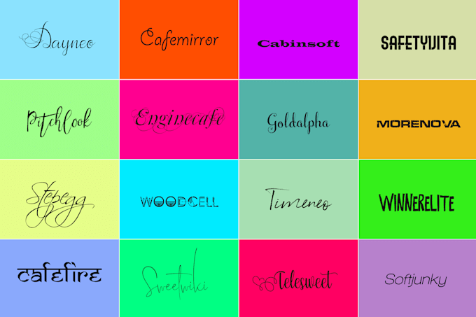 Design name text based letters logo for branding by Chameera101 | Fiverr