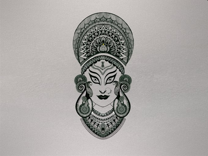 Design mandala portrait illustration by Aditinayak452 | Fiverr