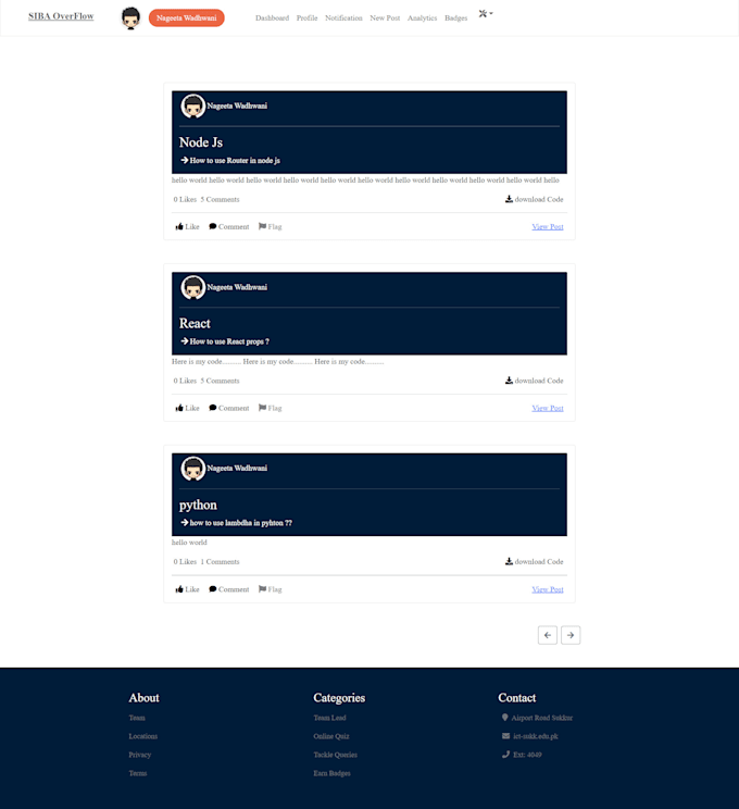 Build web application using react node javascript express by Nageeta_w ...