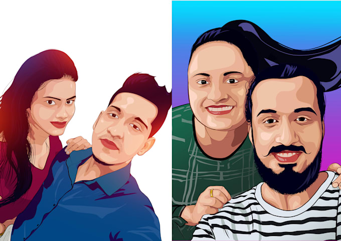 Custom cartoon portraits turn yourself into a fun character by Hasithd ...