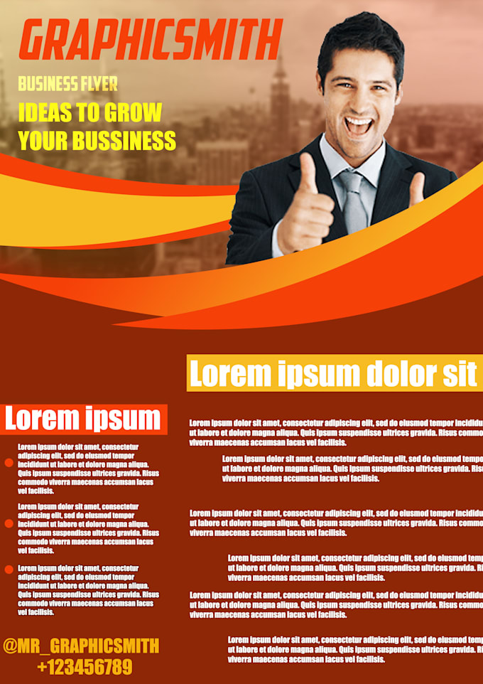 Custom creative business flyers by Mr_graphicsmith | Fiverr