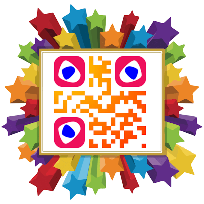 Create eye catching multi color qr code with logo for your business by ...