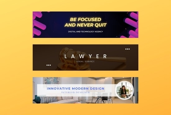 Design a custom linkedin banner for your business page by Simondesi ...