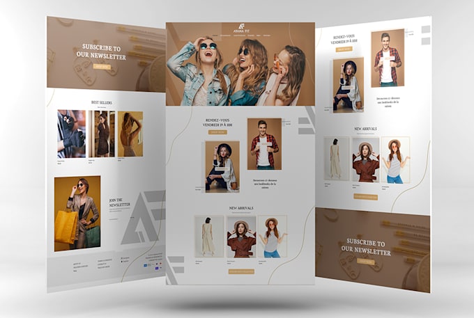 Design unique homepage design by Waqasart07 | Fiverr