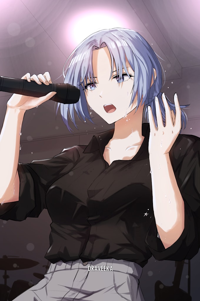 Draw oc or fan art in anime style illustration by Draveeka | Fiverr