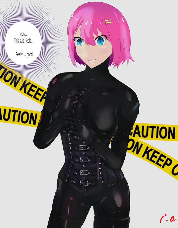 how to draw latex clothing