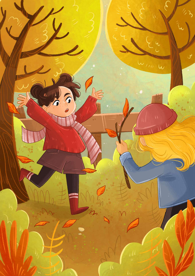 Draw a cute, magical illustration by Gaia_art | Fiverr