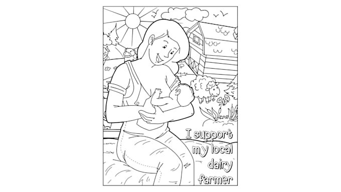 breastfeeding coloring pages printable