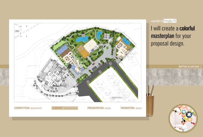 Create an amazing colored 2d design drawing for your design propose by ...