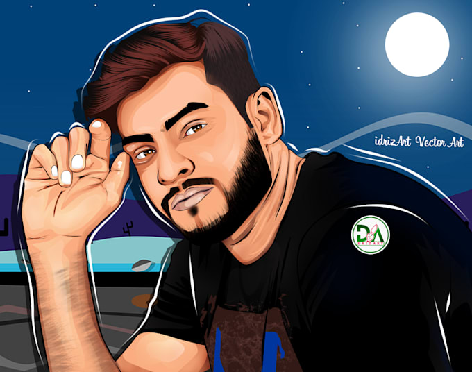 Vector cartoon,vector tracing, logo tracing by Drizart02 | Fiverr