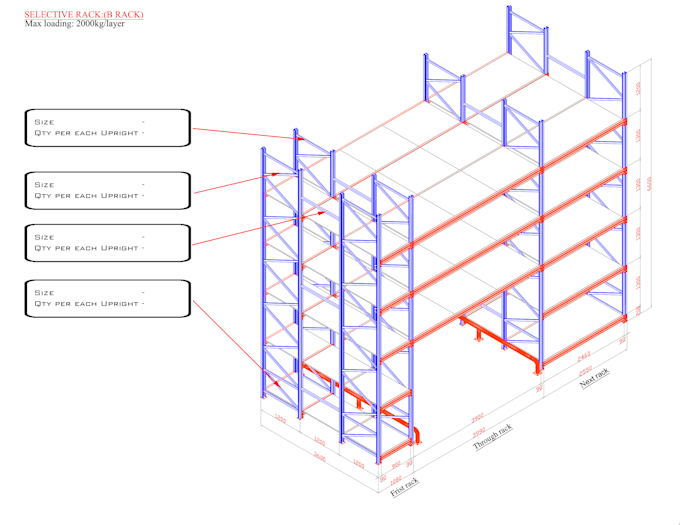 Do industrial racking design by Sethvindrafting | Fiverr