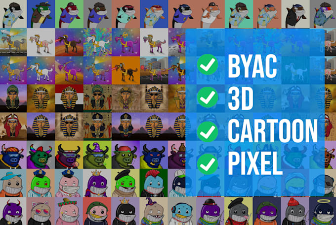 Design the legendary, unique nft 10k set for opensea by Rarenft | Fiverr