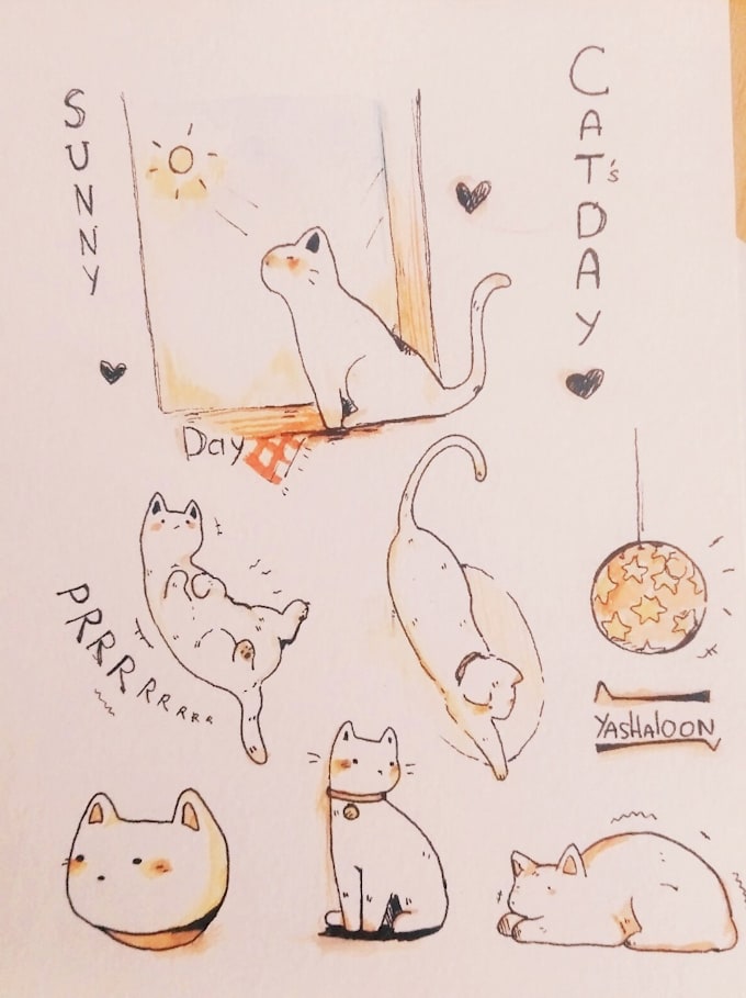 Make a huge funny sticker pack for you by Yashaloon | Fiverr