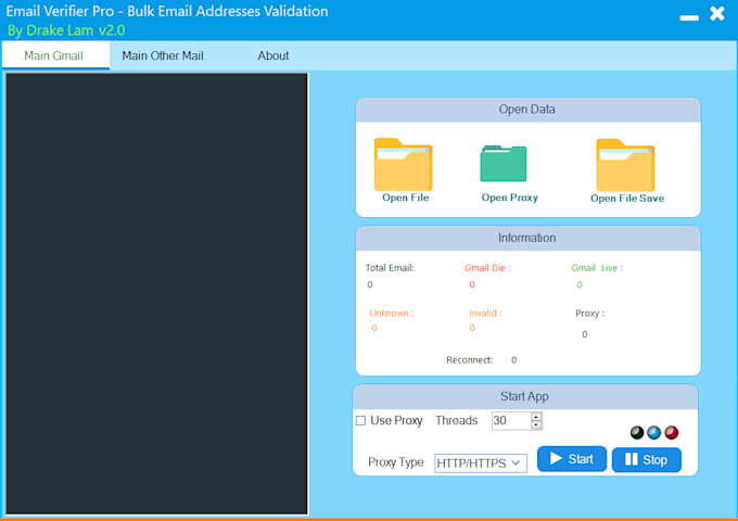 Email verifier pro full source code, desktop applications by Drakelam ...