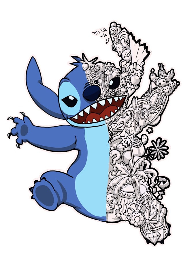 Do you an eyecatching digital doodle art by Niksenx | Fiverr