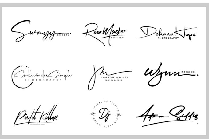 Design modern signature handwritten logo for your business by Ilona ...