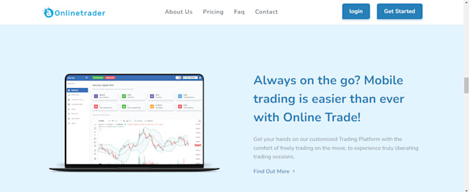 Create a forex trading and investment website with admin panel by ...