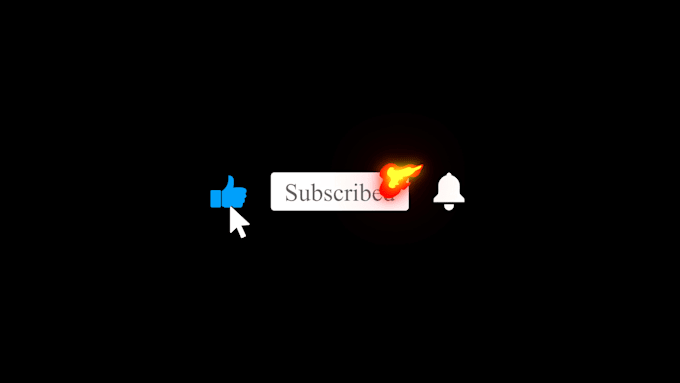 Flaming subscribe like notification animation by Veli_sahin | Fiverr