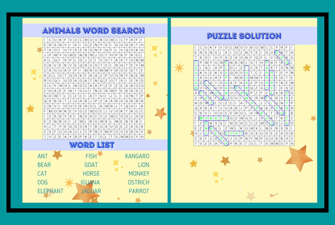 Do custom word search puzzle, sudoku, maze, word scramble for amazon ...