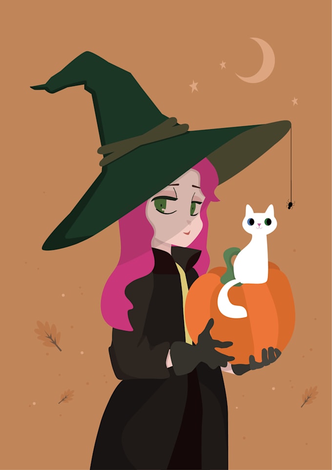 Create you an awesome design 2d flat illustration by Kiittyway | Fiverr