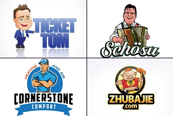 Creative cartoon podcast logo design with source file by Effie8morton ...