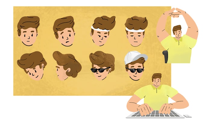 Make premium character design for video explainer by Max_zakharov | Fiverr