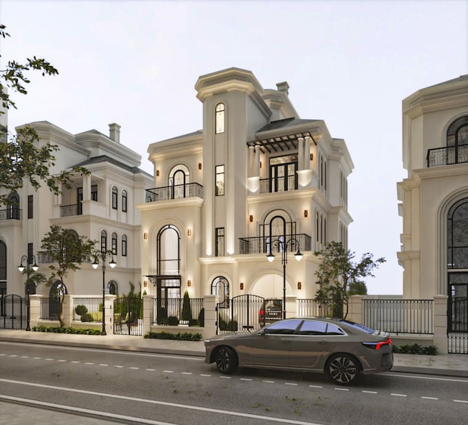 Design and render classic and modern exterior scenes by Kokonady456 ...