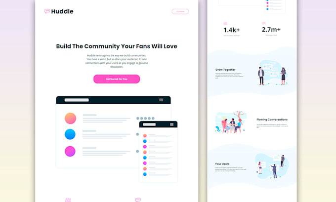 Create unique and modern website landing page by Webdesignteamve | Fiverr