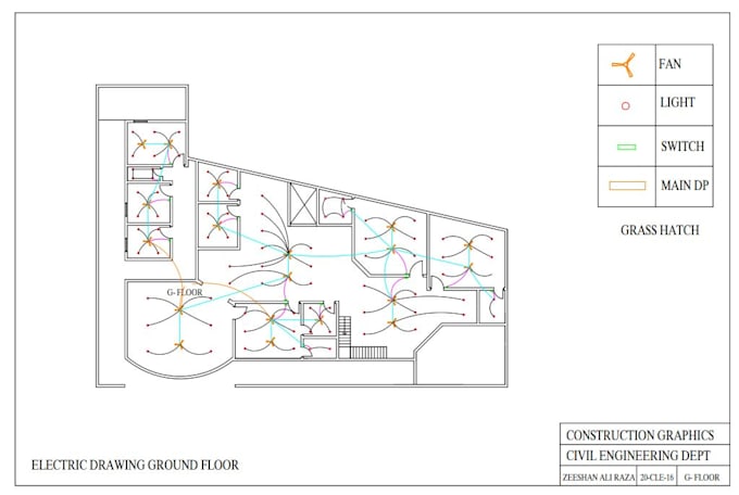 Design 2d floor plans, elevations, cross sections by Zeeshanali1414 ...