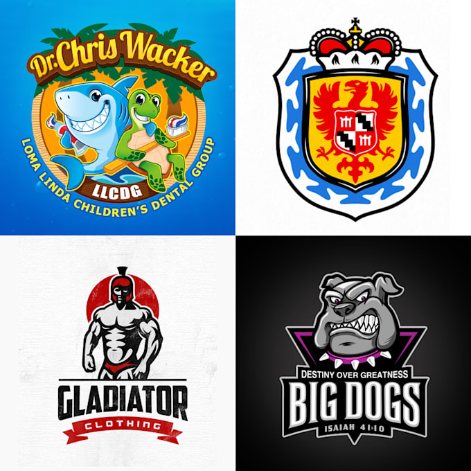 Create retro vintage and mascot logo for you by Xesiavfanda | Fiverr