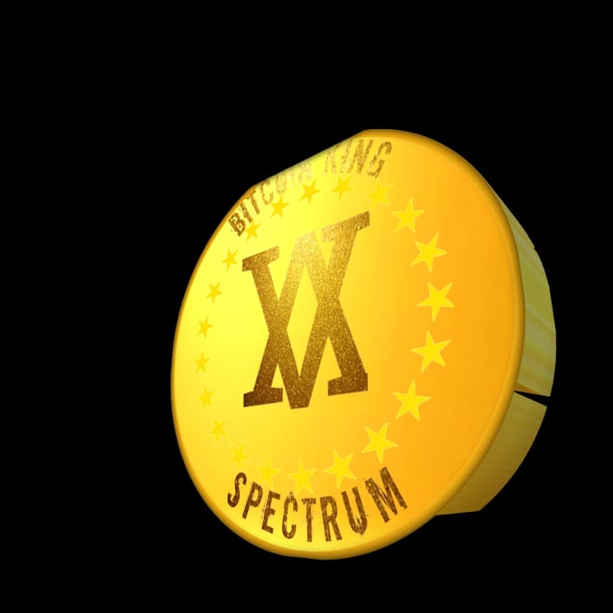 Design crypto currency bitcoin token 3d gold silver coin logo design by ...