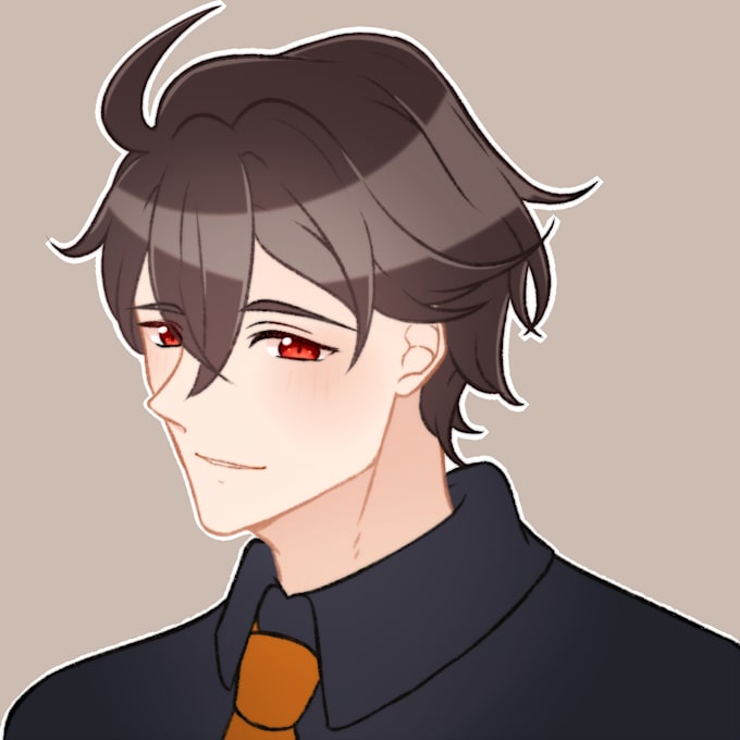 Draw character and fanart in simple full color anime style by ...