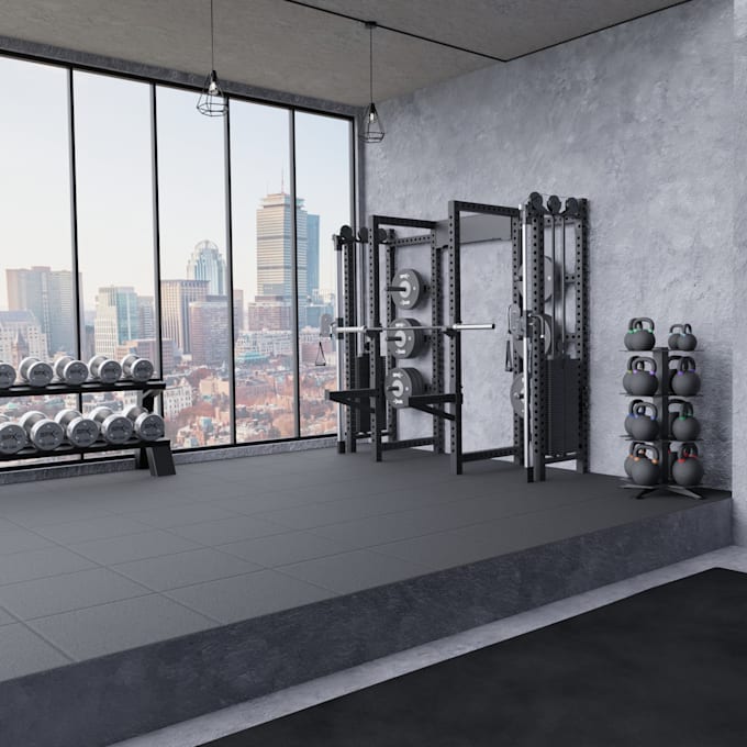 Design and 3d render your gym by Reinkd | Fiverr
