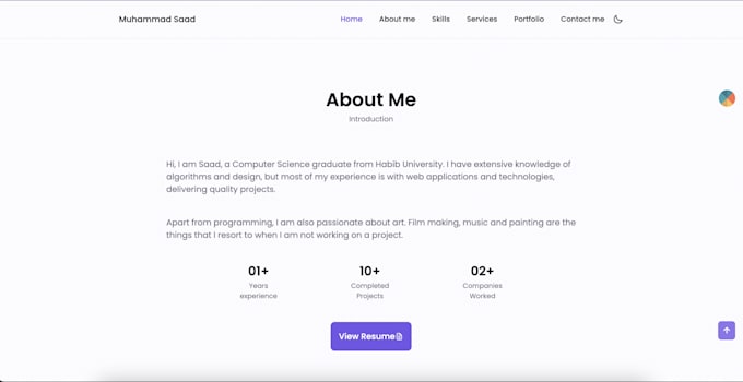 Build personal portfolio website in html, css and javascript by ...