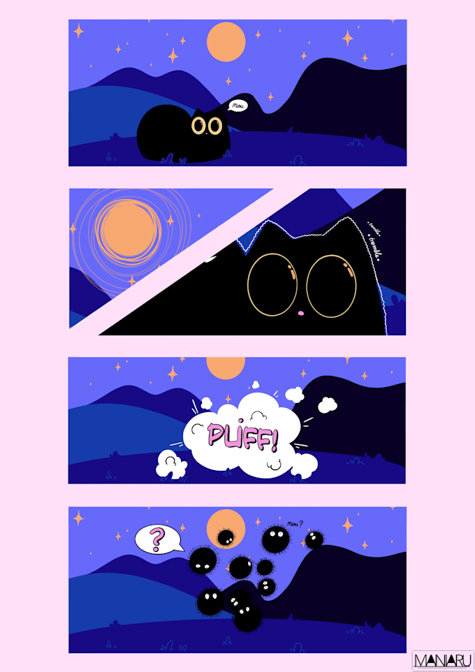 Make cute little comics by Maniaru | Fiverr