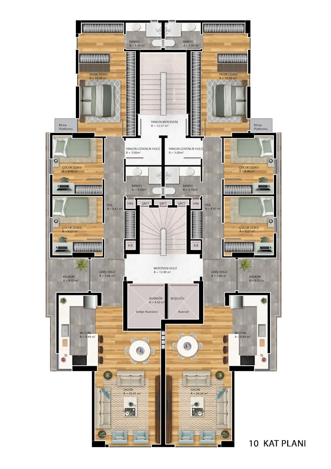 Make 2d 3d plan drawings visualization and renderings by Ayseglrcn | Fiverr