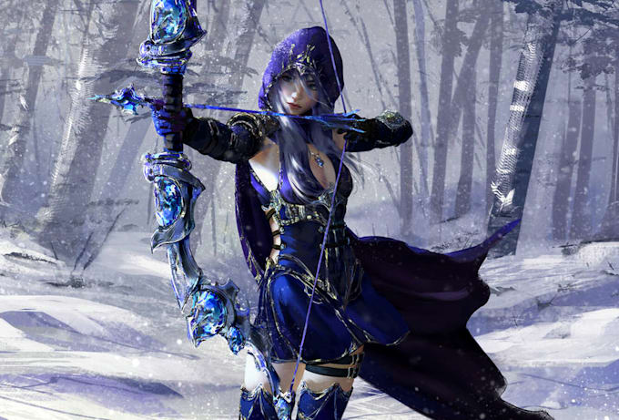 Custom sci fi, fantasy or dnd character design by Gisellekoto | Fiverr