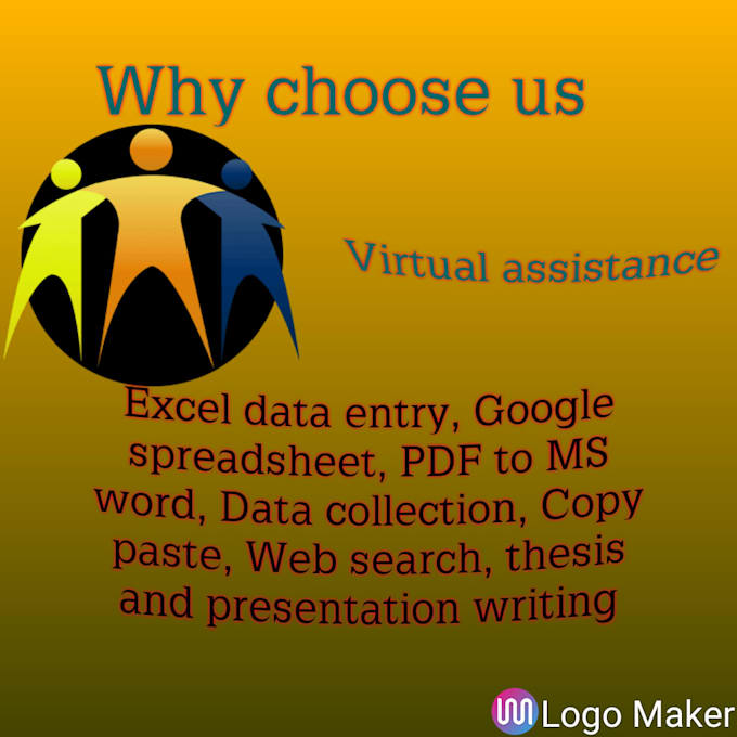 Be your virtual assistant for data entry, acadmic writing, and web ...