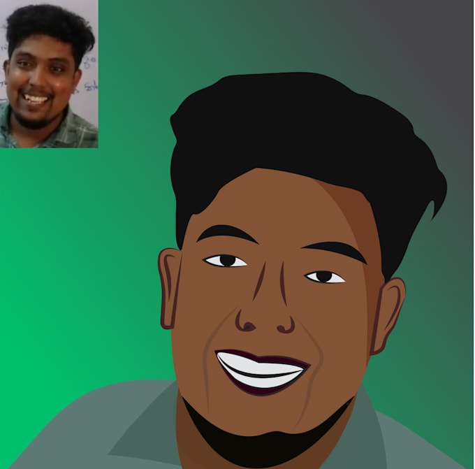 Draw a minimal unique style face portrait for you by Ag_mendis | Fiverr